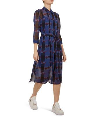 Ted Baker Ted Baker Colour by Numbers Laven Robot-Check Shirt Dress ...