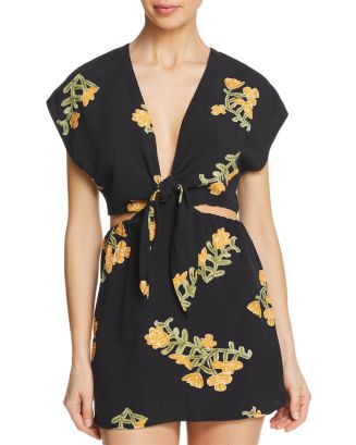 ViX Flower Amber Tunic Swim Cover-Up | Bloomingdale's