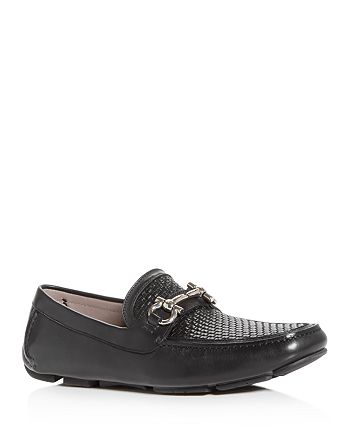 Salvatore Ferragamo Men's Parigi Woven Leather Drivers | Bloomingdale's