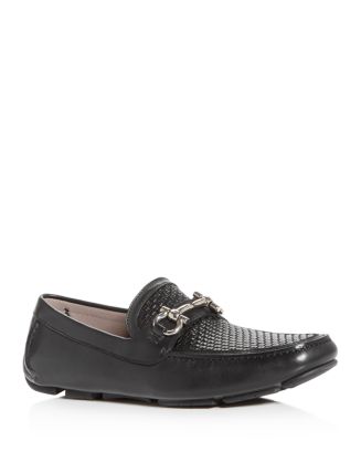 Salvatore Ferragamo Men's Parigi Woven Leather Drivers | Bloomingdale's