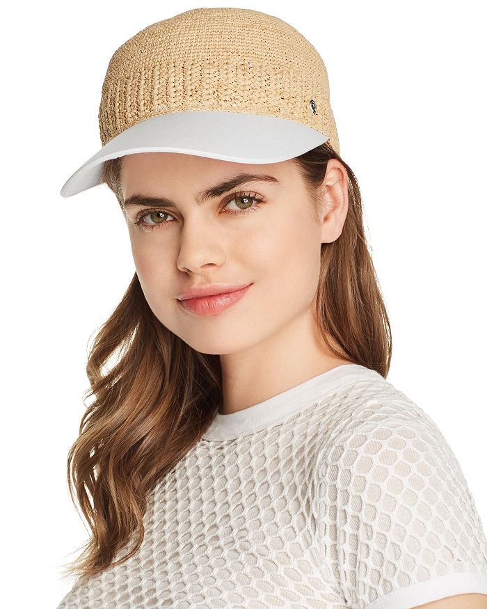 Helen Kaminski Vivian Raffia Detail Baseball Cap | Bloomingdale's