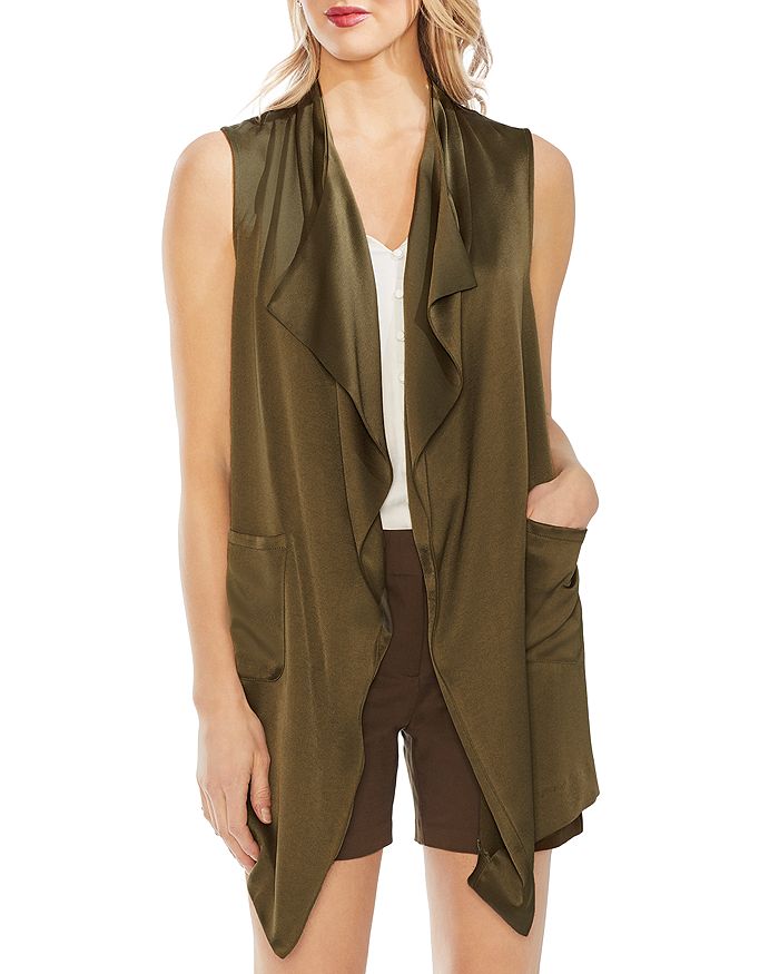 VINCE CAMUTO Long Open Vest | Bloomingdale's