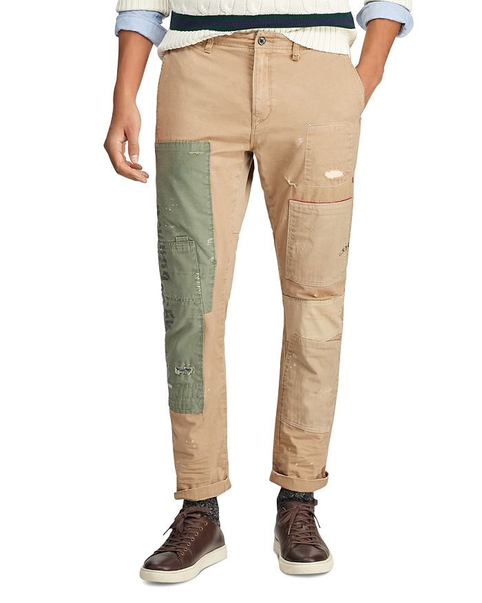 Polo Ralph Lauren Classic Tapered Fit Paint-Splatter Pants | Bloomingdale's