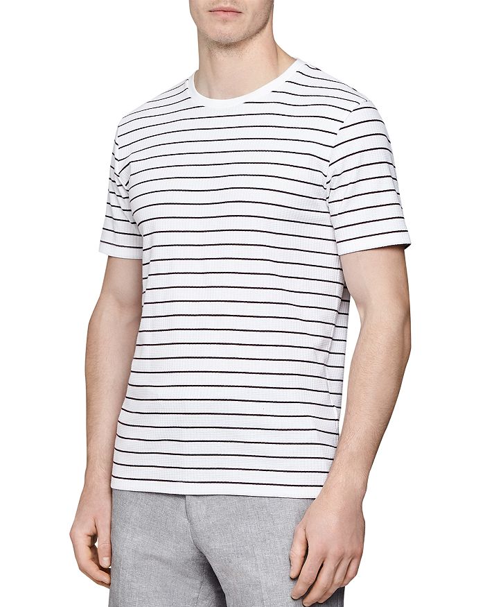 REISS Joseph Stripe Crewneck Tee | Bloomingdale's