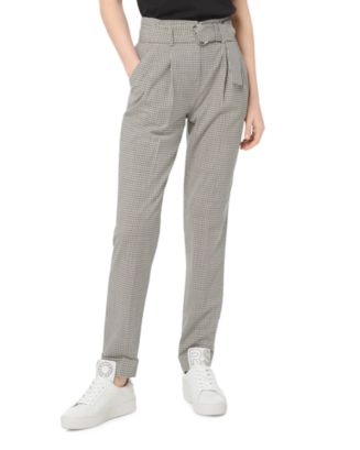 MICHAEL Michael Kors Tattersall Wool-Stretch Pants | Bloomingdale's