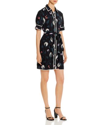 kate spade new york Deco Bloom Short-Sleeve Shirt Dress | Bloomingdale's
