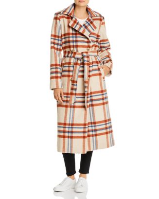 Notes du Nord Megan Plaid Wool-Blend Coat | Bloomingdale's