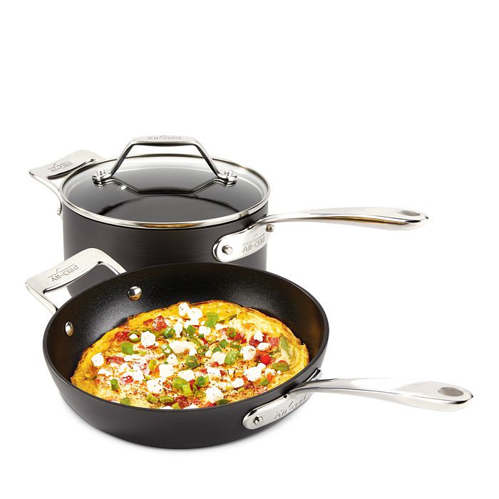 All-Clad Essentials Nonstick Small Fry & Sauce Pan Set | Bloomingdale's