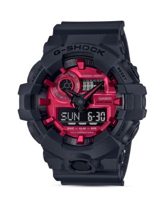 G-Shock Ana-Digi Red Dial Watch, 53.4mm | Bloomingdale's