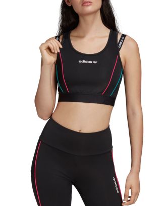 adidas Originals Piped Racerback Sports Bra | Bloomingdale's