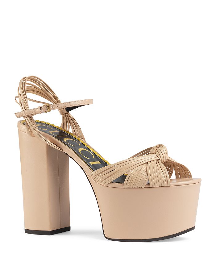 Gucci Women's Leather Platform Sandals | Bloomingdale's