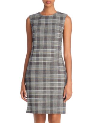 Theory Sleeveless Houndstooth Sheath Dress - 100% Exclusive ...