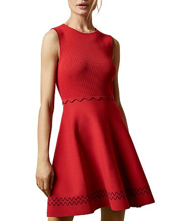 Ted Baker Cloeei Scalloped Skater Dress | Bloomingdale's