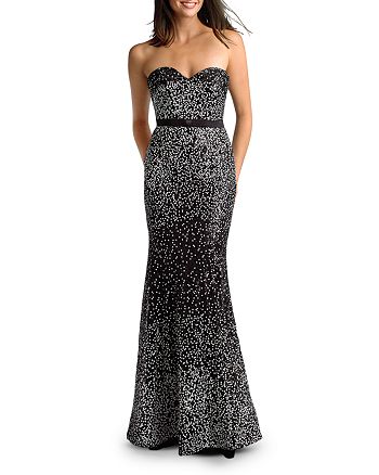 Basix Confetti Sequin Strapless Sweetheart Gown | Bloomingdale's