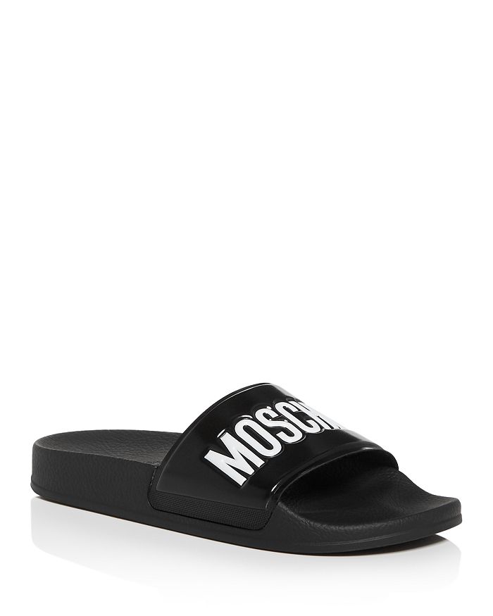 Moschino Women's Logo Slide Sandals | Bloomingdale's