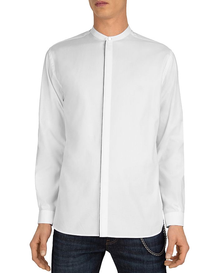 The Kooples Sweet Squares Slim Fit Button-Up Shirt | Bloomingdale's