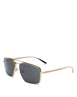 Versace Greca Brow Bar Aviator Sunglasses, 61mm | Bloomingdale's