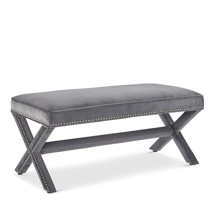 Modway Rivet Performance Velvet Bench | Bloomingdale's
