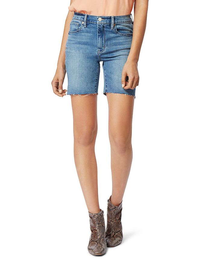 Habitual Noemie Cutoff Denim Shorts in Confier | Bloomingdale's