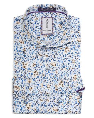 Robert Graham Mullins Floral Pattern Regular Fit Dress Shirt ...