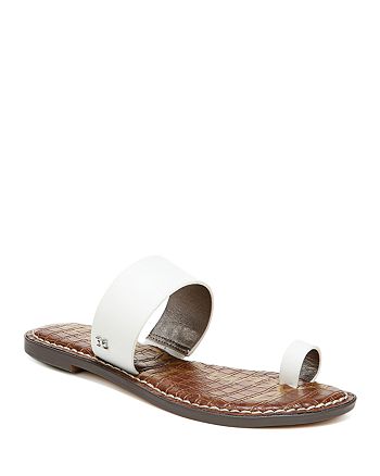 Sam Edelman Women's Gorgene Toe Ring Slide Sandals | Bloomingdale's