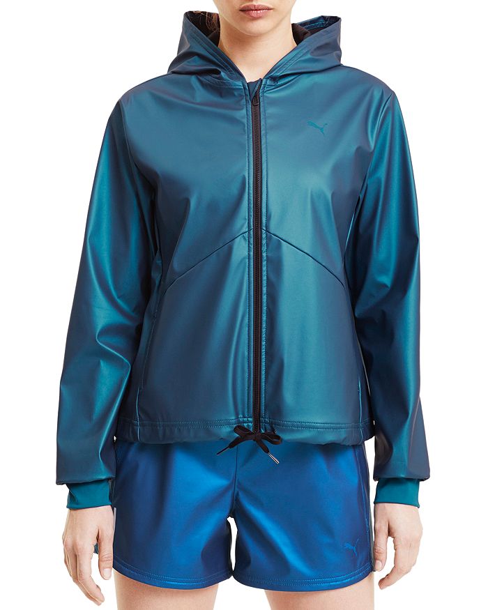 PUMA Train Warm Up Coated Knit Jacket | Bloomingdale's