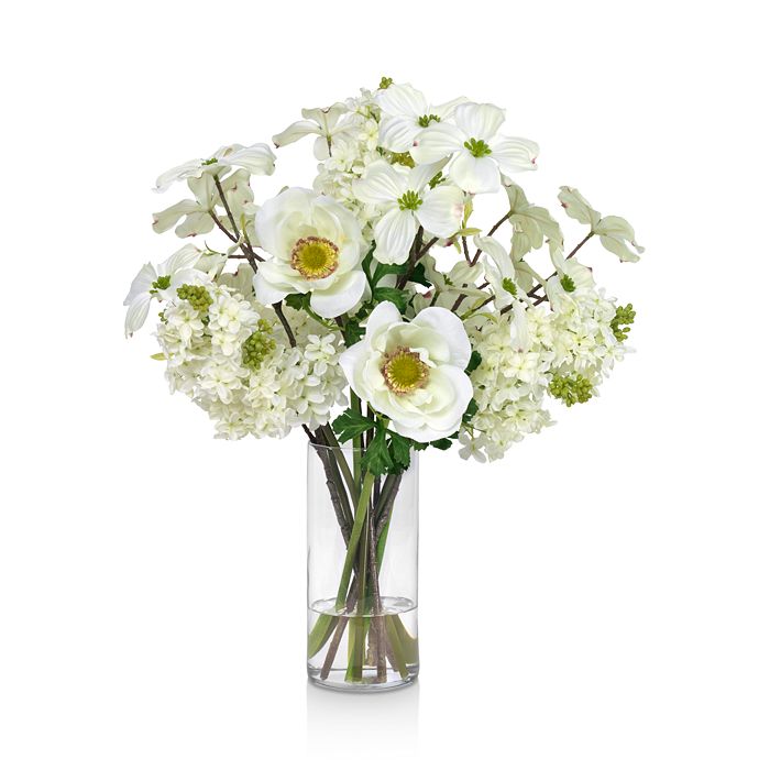 Diane James Home BLOOMS Dogwood and Anemone Faux Floral Bouquet in ...