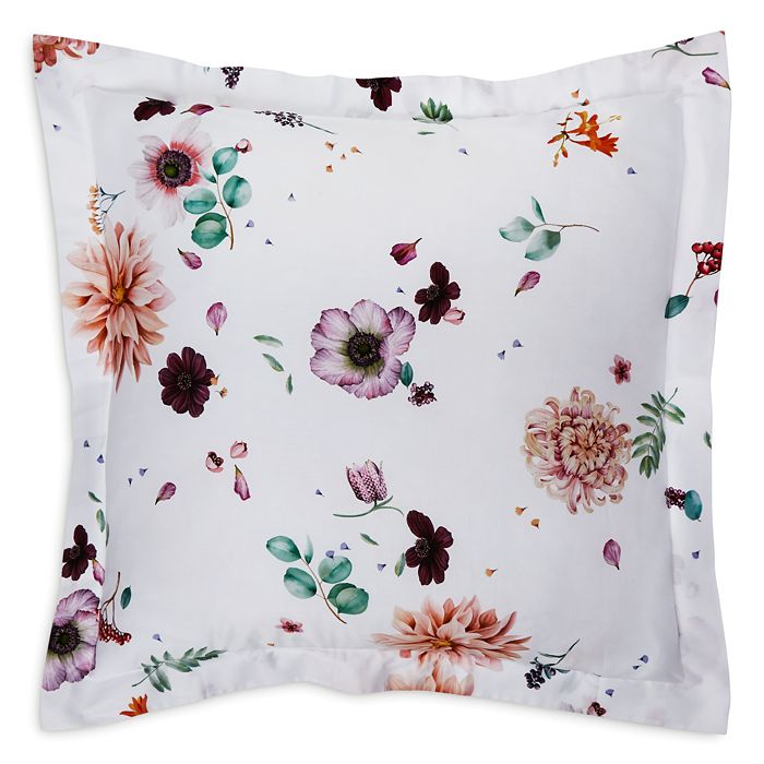 Schlossberg Ruby Blanc Flanged Pillow Sham, Euro | Bloomingdale's