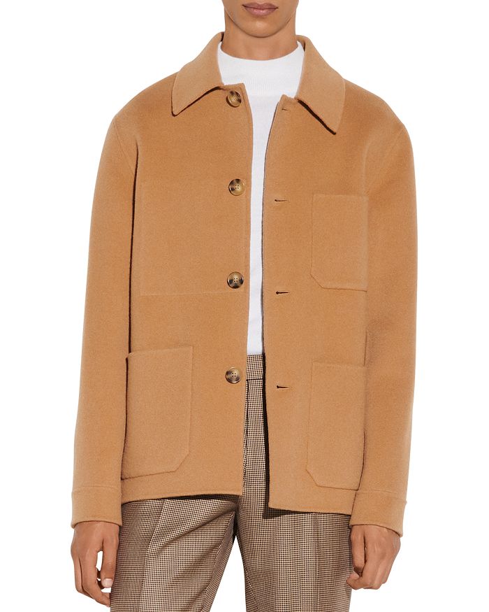 Sandro Worker Wool Blend Jacket | Bloomingdale's