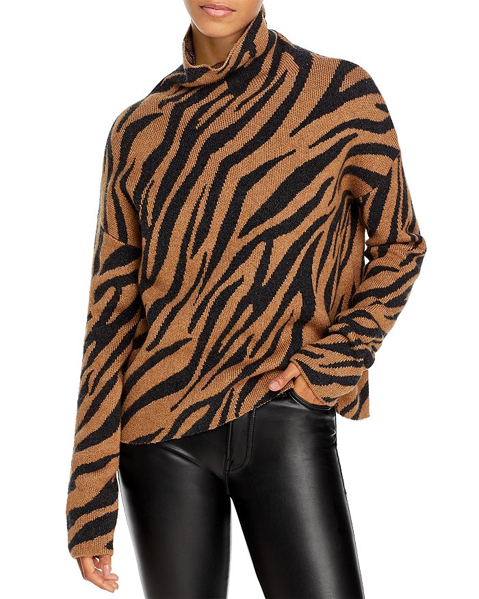 PAM & GELA Zebra Print Sweater | Bloomingdale's