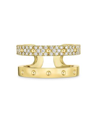 Roberto Coin 18K Yellow Gold Diamond Double Symphony Band | Bloomingdale's