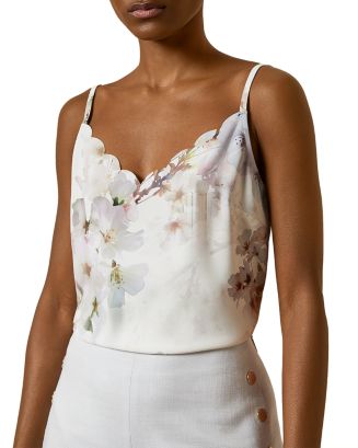 Ted Baker Vanilla Printed Scalloped Cami | Bloomingdale's