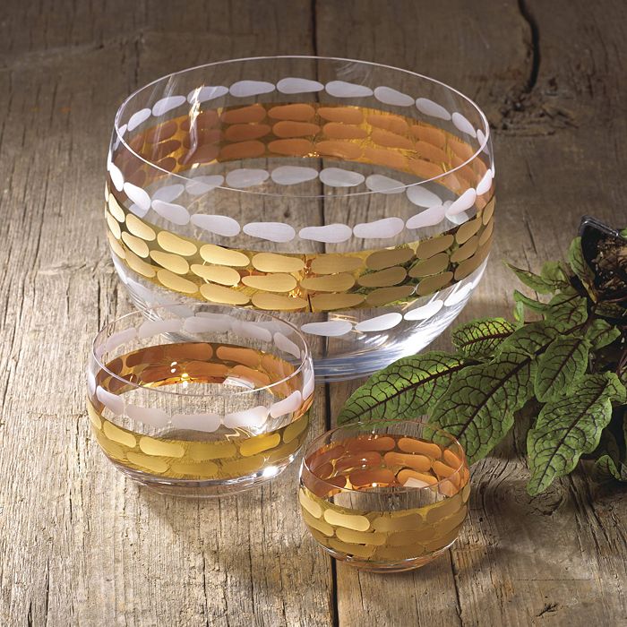 Michael Wainwright Truro Gold & Platinum Glass Giftware | Bloomingdale's