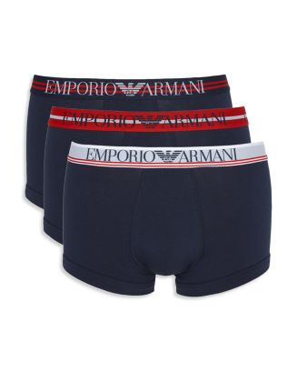 Armani Armani Mixed Waistband Trunks, Pack of 3 | Bloomingdale's