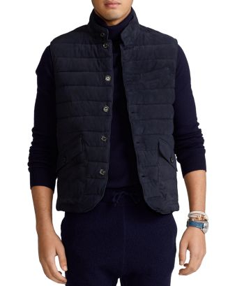 Polo Ralph Lauren Quilted Suede Vest | Bloomingdale's