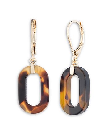 Ralph Lauren Tortoise Oval Link Drop Earrings | Bloomingdale's