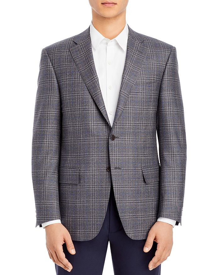 Canali Siena Plaid Classic Fit Sport Coat | Bloomingdale's