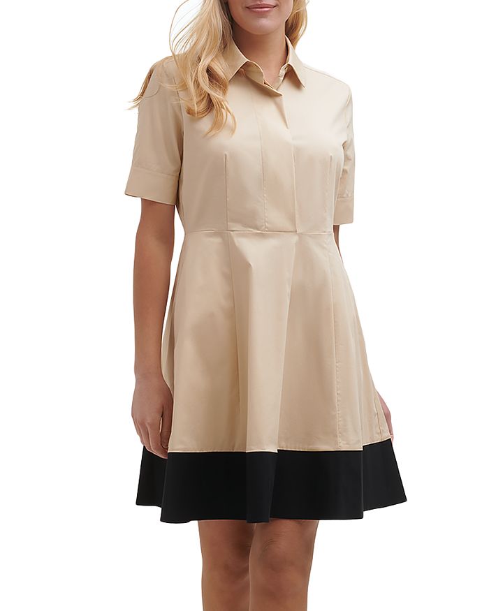 DKNY DKNY Color Blocked Fit And Flare Dress | Bloomingdale's