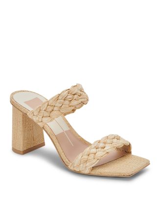 Dolce Vita Women's Paily Braided Double Strap High Heel Sandals ...