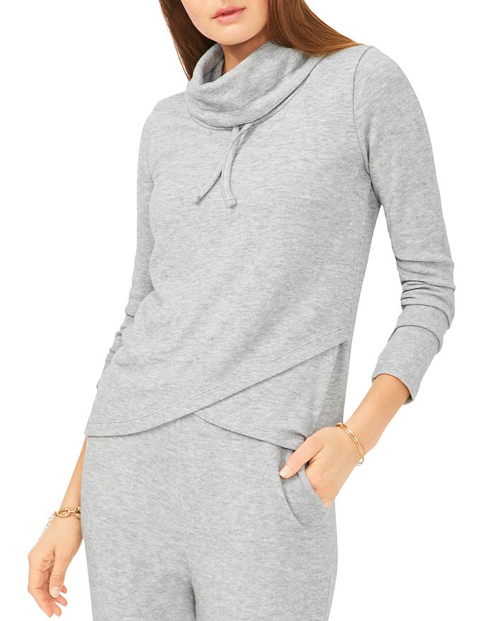 1.STATE Drawstring Cowl Neck Knit Top | Bloomingdale's