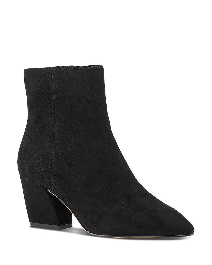 Botkier Women's Sasha Almond Toe Suede Mid Heel Booties | Bloomingdale's