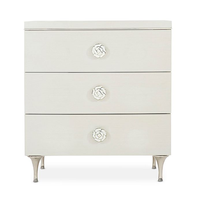 Bernhardt Silhouette 3 Drawer Nightstand with Rose Hardware ...