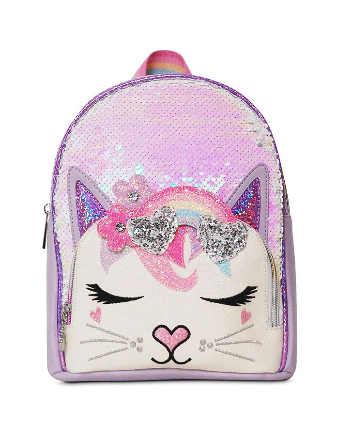 OMG Accessories Girls' Miss Bella Rainbow Sequined Mini Backpack - Big ...