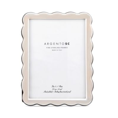 Click here for Argento Sc Scalloped Sterling Silver Picture Frame... prices