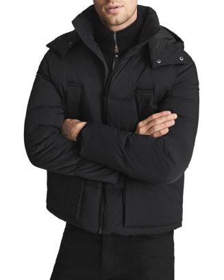 REISS Ryder Hooded Short Puffer Jacket | Bloomingdale's