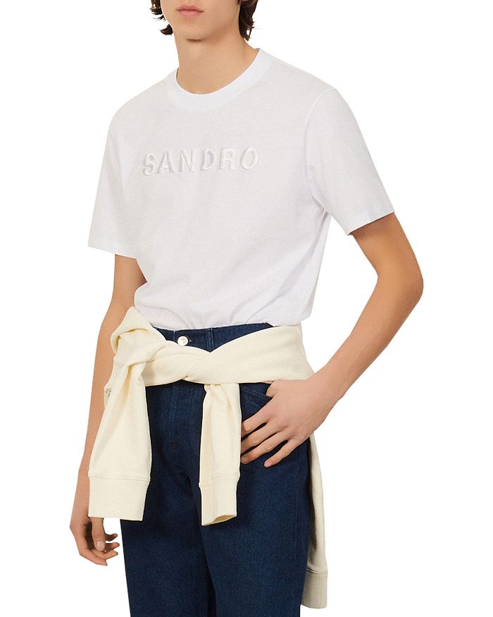 Sandro Embroidered Logo Tee | Bloomingdale's