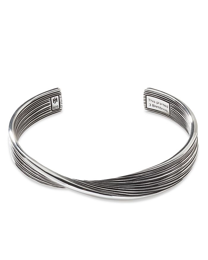 JOHN HARDY Sterling Silver Bamboo Twist Cuff Bangle Bracelet | Bloomingdale's