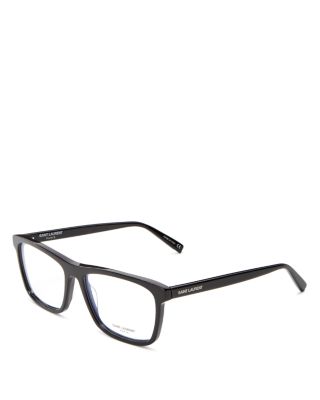 Saint Laurent Square Clear Glasses, 56mm | Bloomingdale's