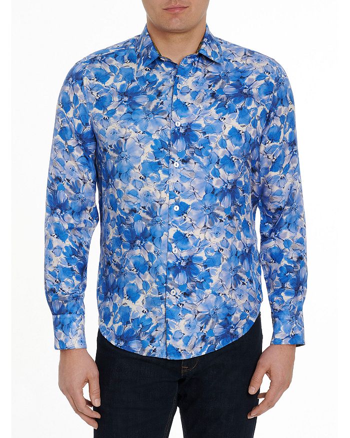 Robert Graham Lake Sevan Limited Edition Silk Twill Printed Classic Fit ...