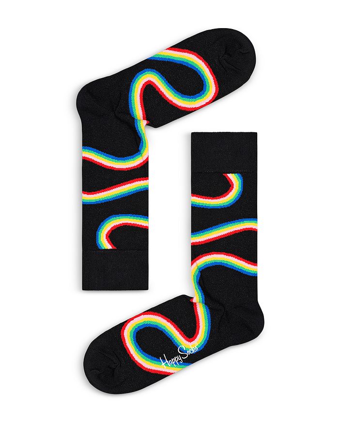 Happy Socks Phluid Curvy Crew Socks | Bloomingdale's